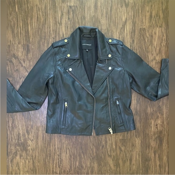Lucky Brand | Jackets & Coats | Lucky Brand Classic Leather Motorcycle ...